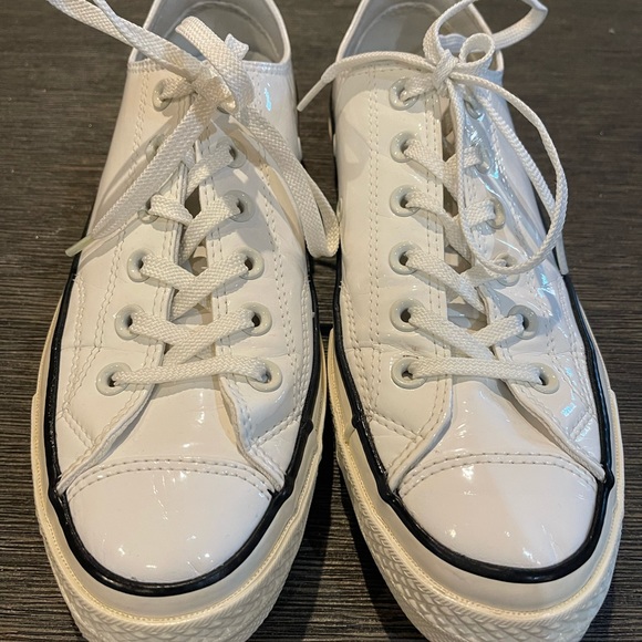 Converse | Shoes | Red Bottom Patent Leather Converse | Poshmark